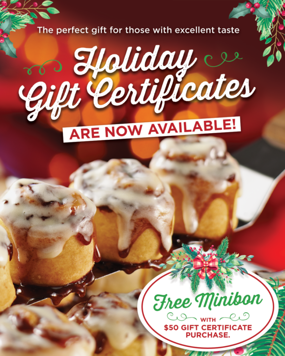 Cinnabon: Holiday Gift Certificates Are Now Available! - GPO Guam